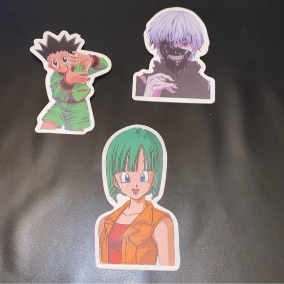 Anime | Art | 3 Decal Stickers Tokyo Ghoul 2 Hunterxhunter 3 Dragon ...